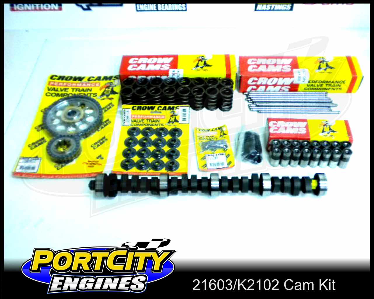 Crow Cam & Valve Train kit for Ford 302 351 Cleveland V8 XY/GT Cam ...